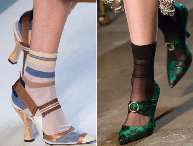 Sheer Socks Are a Fashion Girl Must-Have for 2018 - theFashionSpot