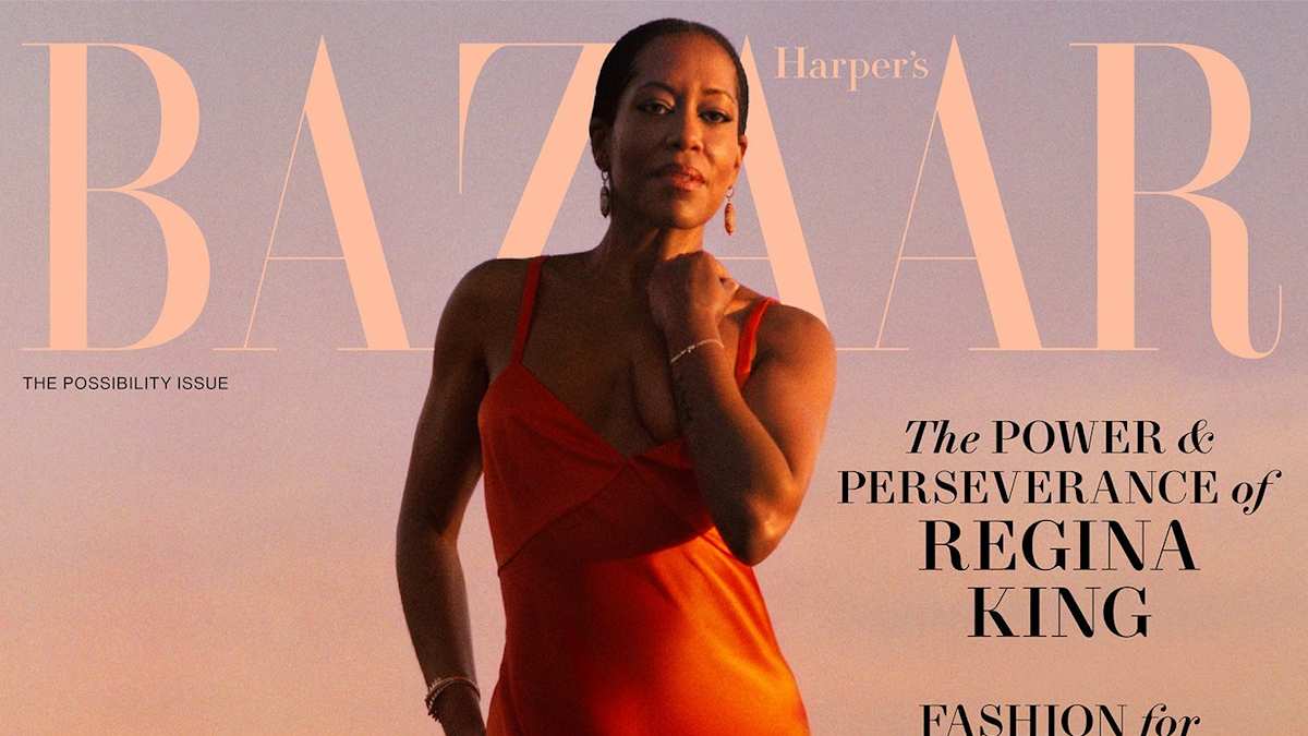 Regina King US Harper's Bazaar April 2024 - theFashionSpot