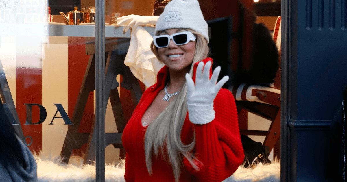 Mariah Carey's Santa-Coded Outfit Might be Tough to Match - theFashionSpot
