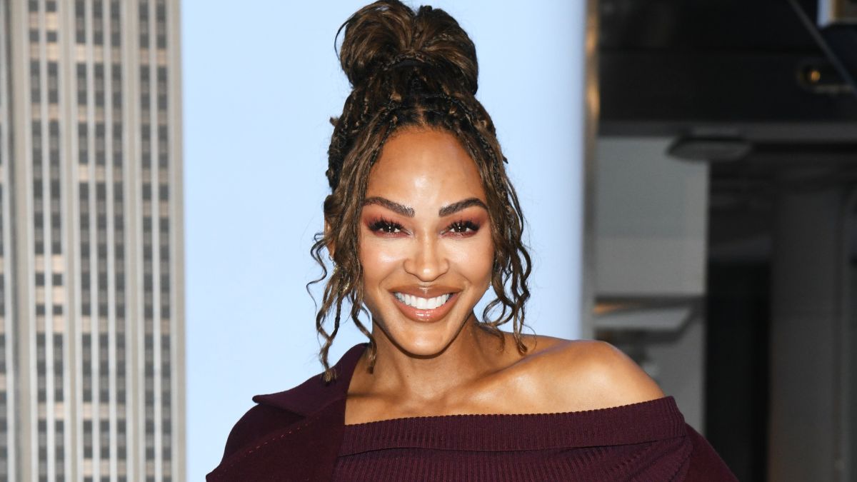 Meagan Good Turns Winter Dressing on Its Head With This Slit Dress ...