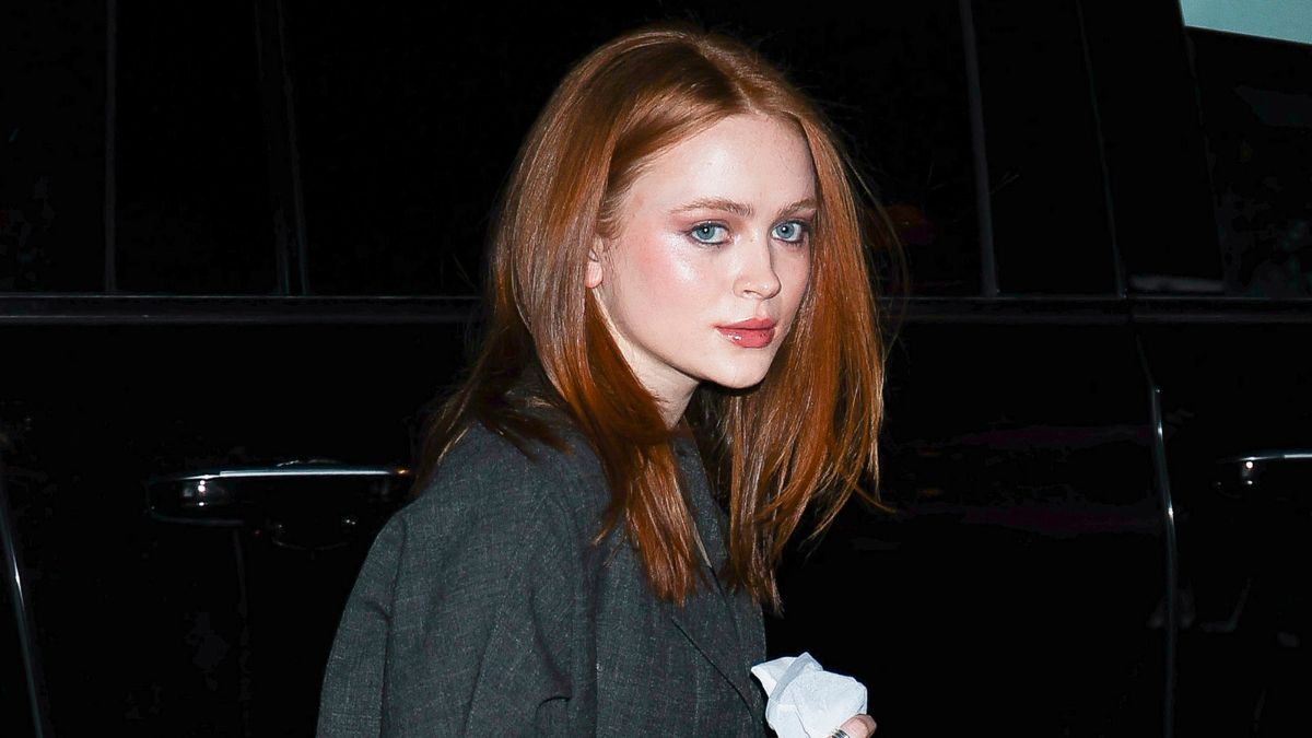 Sadie Sink Stuns in Prada Skirt Suit in Cocktail Party Photos ...