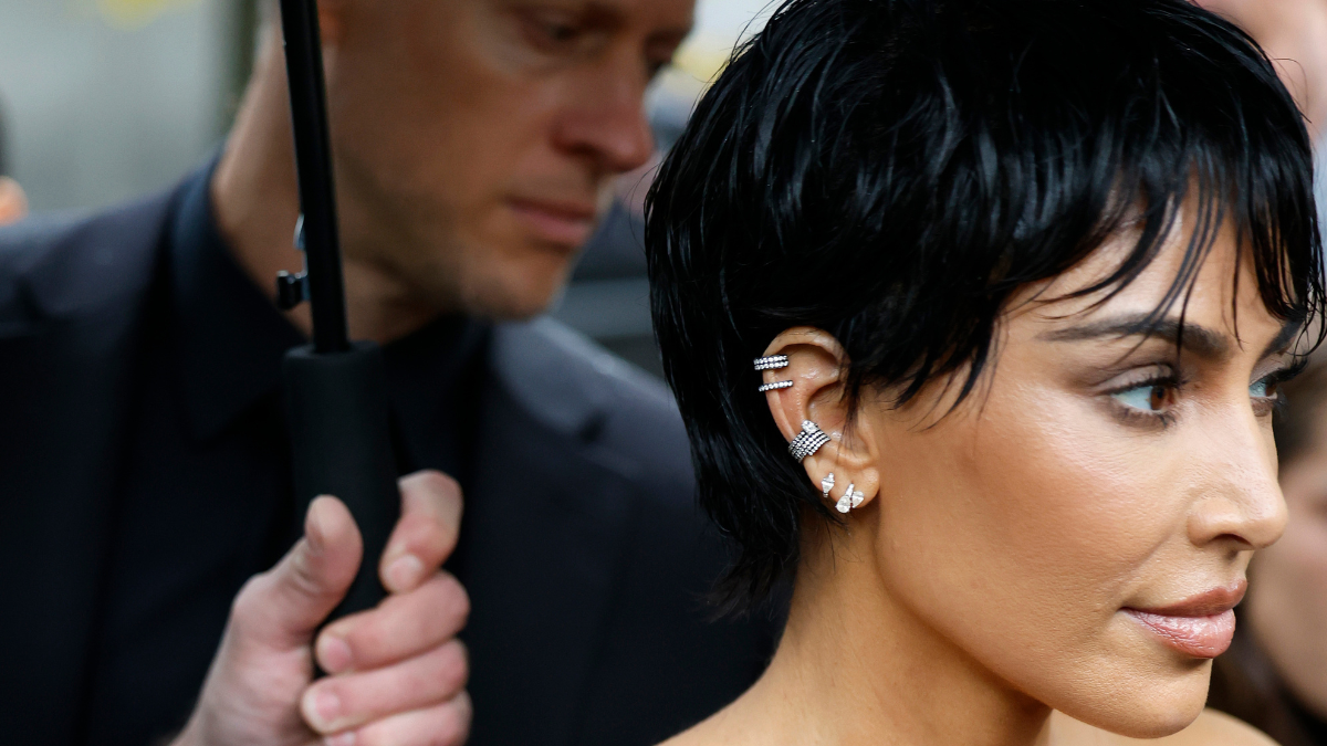 Kim Kardashian Effortlessly Models Fully Sheer Bodysuit In New SKIMS ...