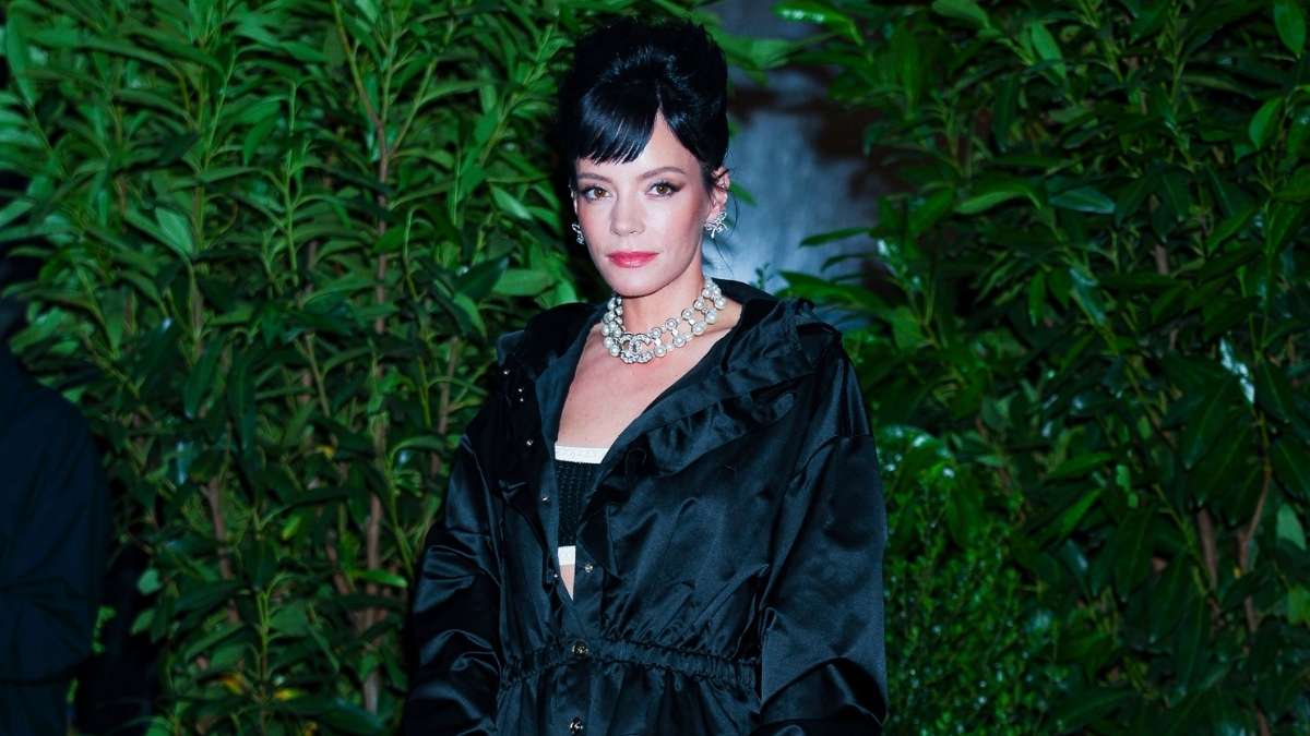 Lily Allen's Tiny Latex Minidress Doubles as a Coat in Video ...