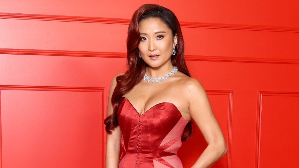 Ashley Park’s High Slit Ermanno Scervino Gown Is Royalty at Peak ...