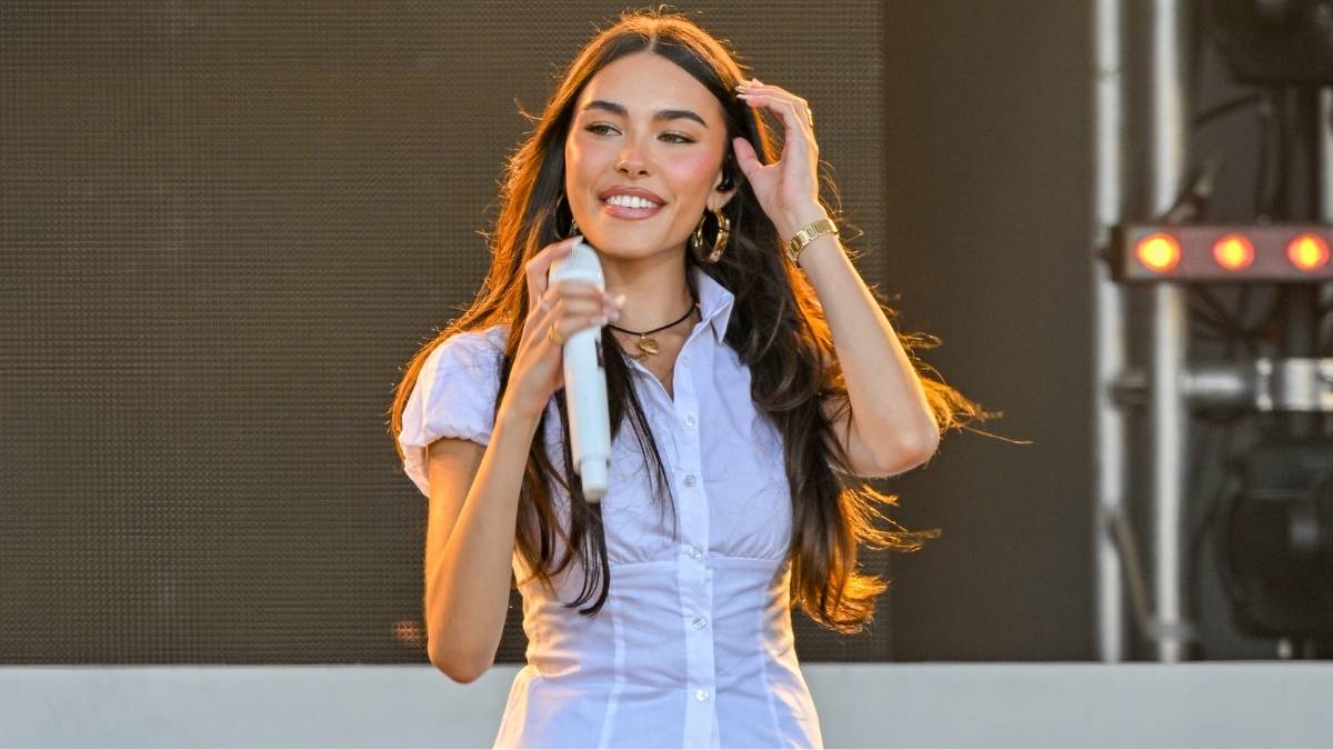 Madison Beer’s Erik Charlotte Micro Miniskirt Has a Sneaky Garter Belt ...