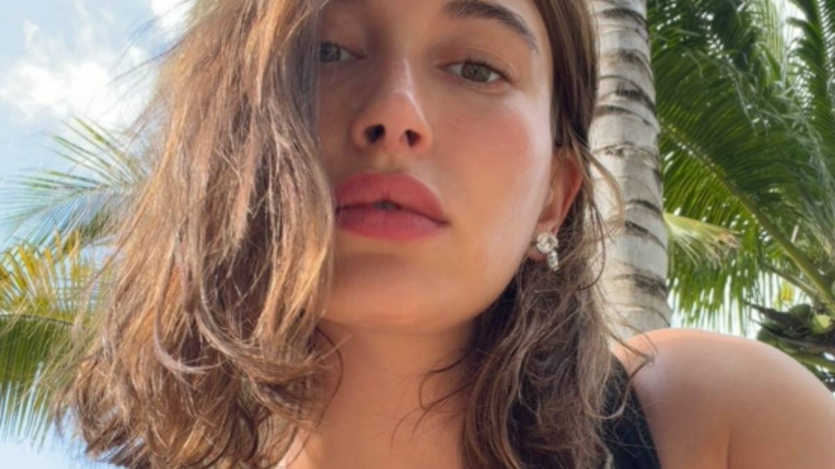 Hailey Bieber's Cutout Swimsuit Look Will Leave You Hooked - theFashionSpot
