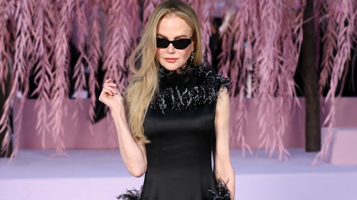 Nicole Kidman Wows at Paris Fashion Week in Statement Fur Maxi Dress - theFashionSpot