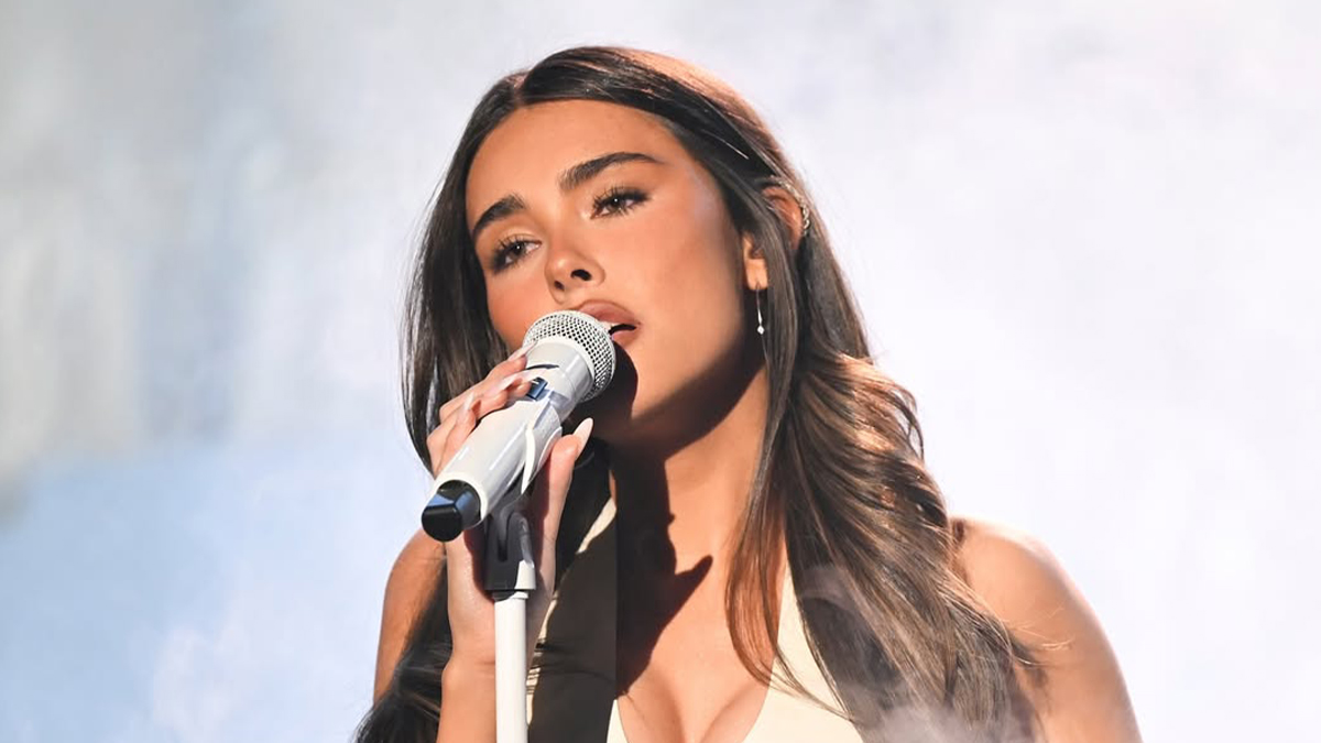 Madison Beer Wows Fans in Thigh Slit Dress - theFashionSpot