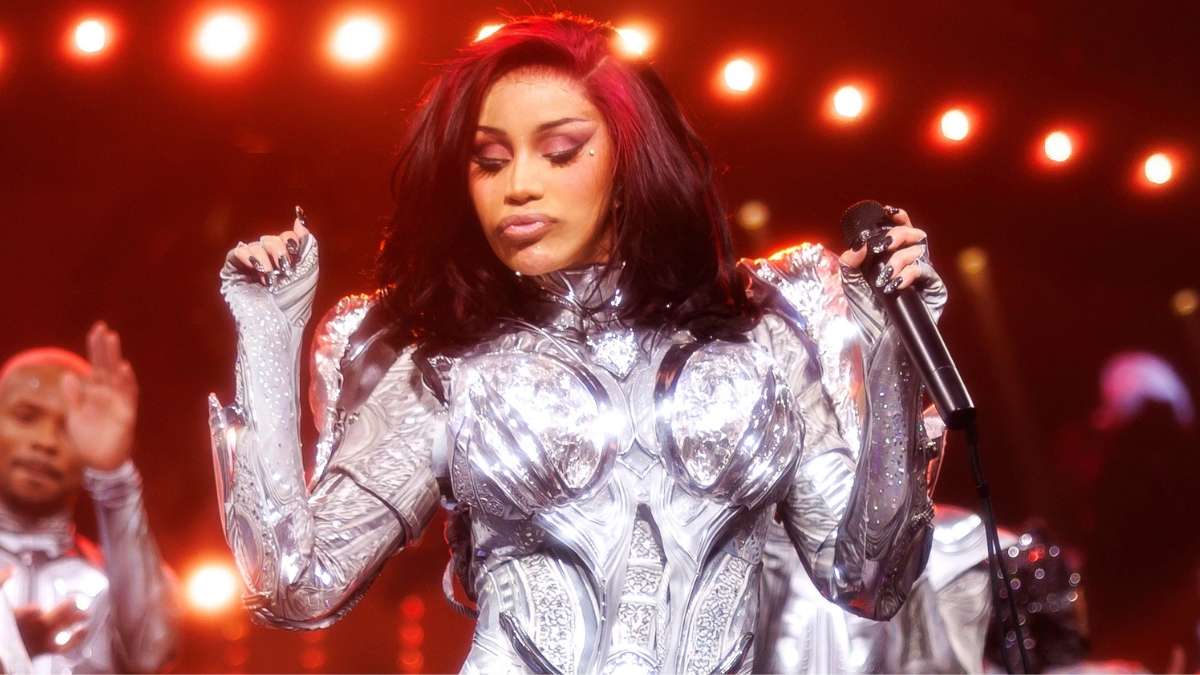 Cardi B's Custom Candice Cuoco Bodysuit Hides a Daring Cutout ...