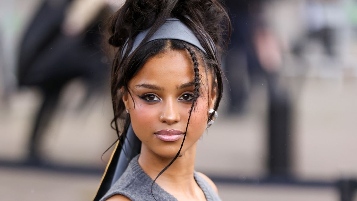 Tyla Makes Bold Body Tattoo Work as Top for Paris Fashion Week ...