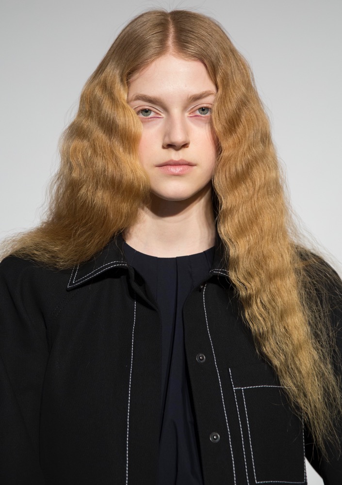 Center-Part Hairstyles for Spring - theFashionSpot