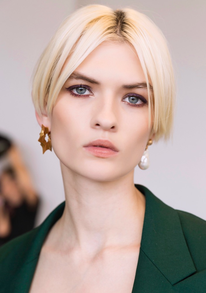 Center-Part Hairstyles for Spring - theFashionSpot