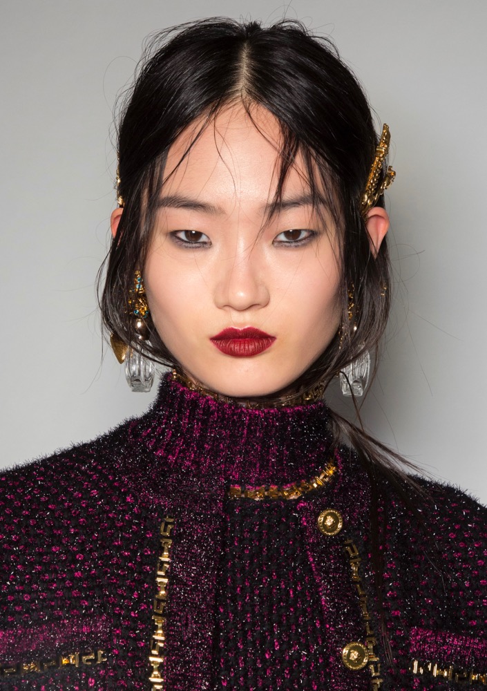 Center-Part Hairstyles for Spring - theFashionSpot