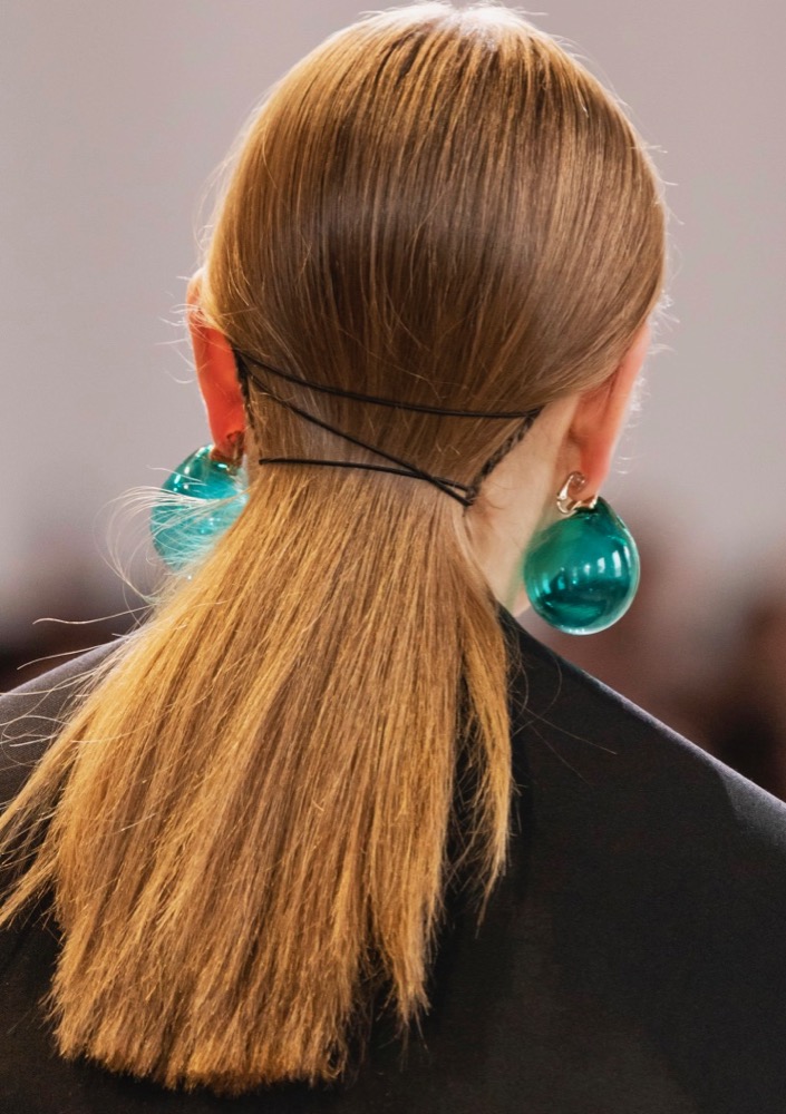 Center-Part Hairstyles for Spring - theFashionSpot