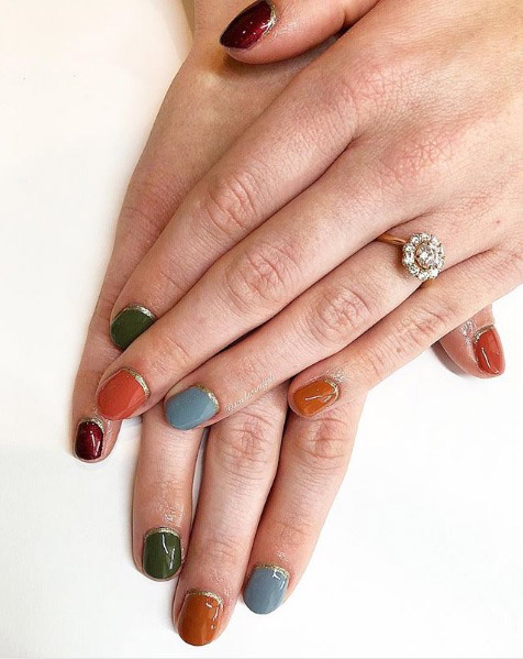 Mismatched Nails Are the Cool, Easy Nail Art - theFashionSpot