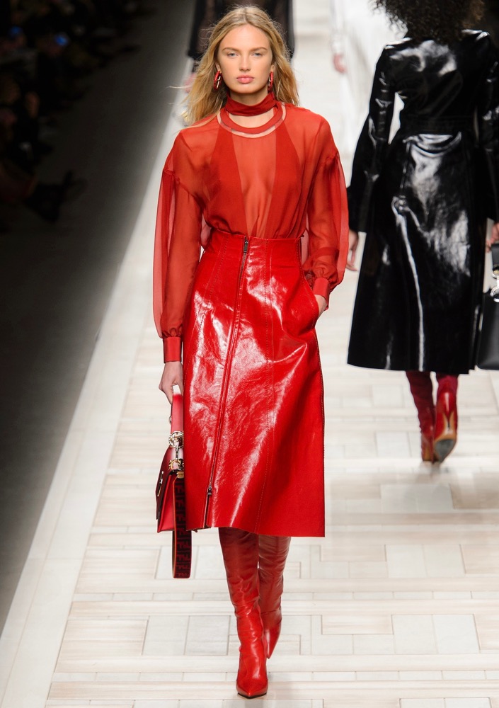 How to Wear the Red-on-Red Trend Like a Fashion Girl - theFashionSpot