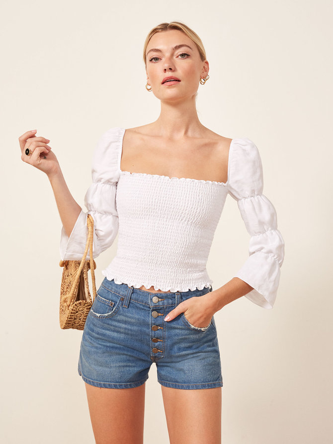 18 Smocked Tops to Rock This Summer - theFashionSpot
